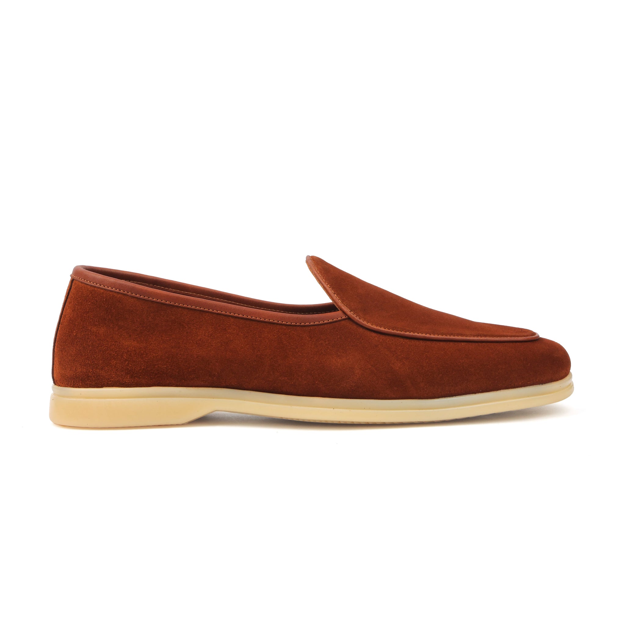 Lorenzo, Belgian Loafer - Castorino Suede Tan | Classics Collection