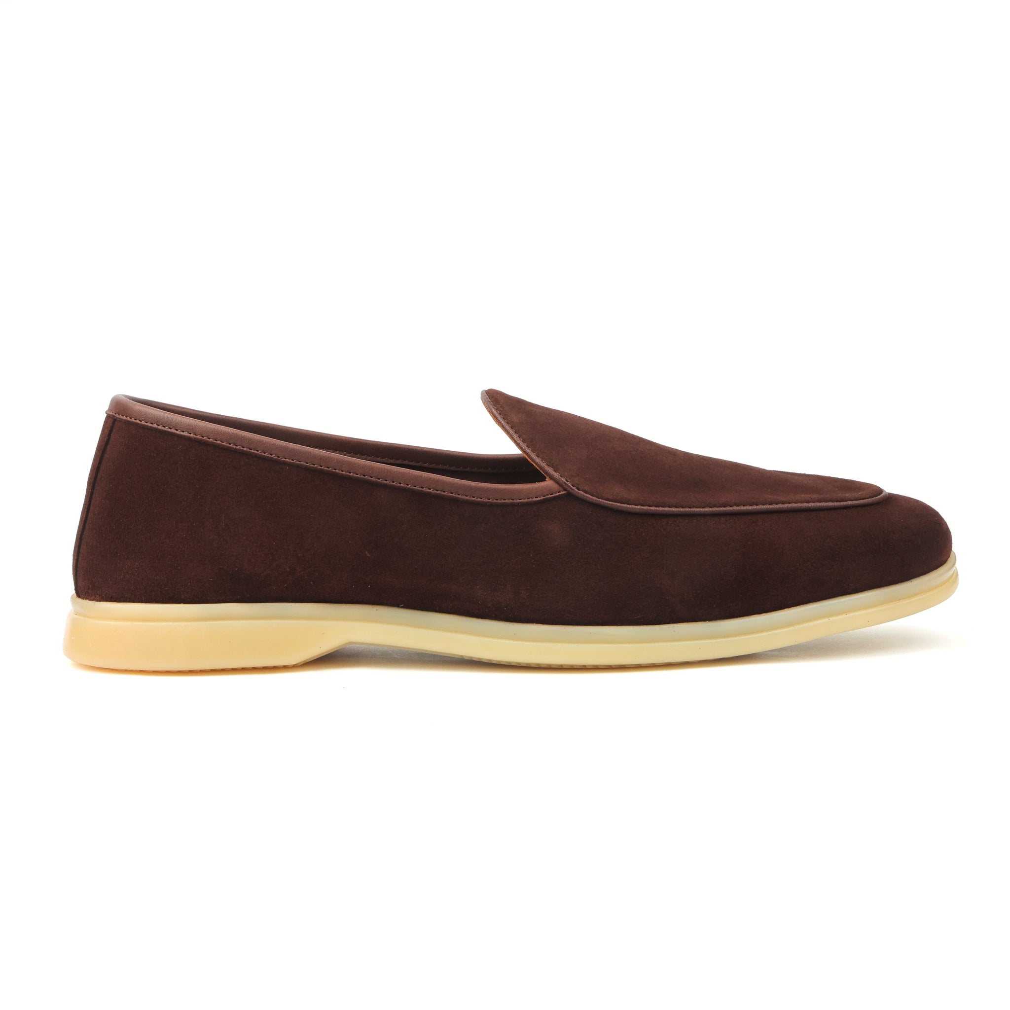Lorenzo, Belgian Loafer - Castorino Suede Brown | Unlined Flex Collect