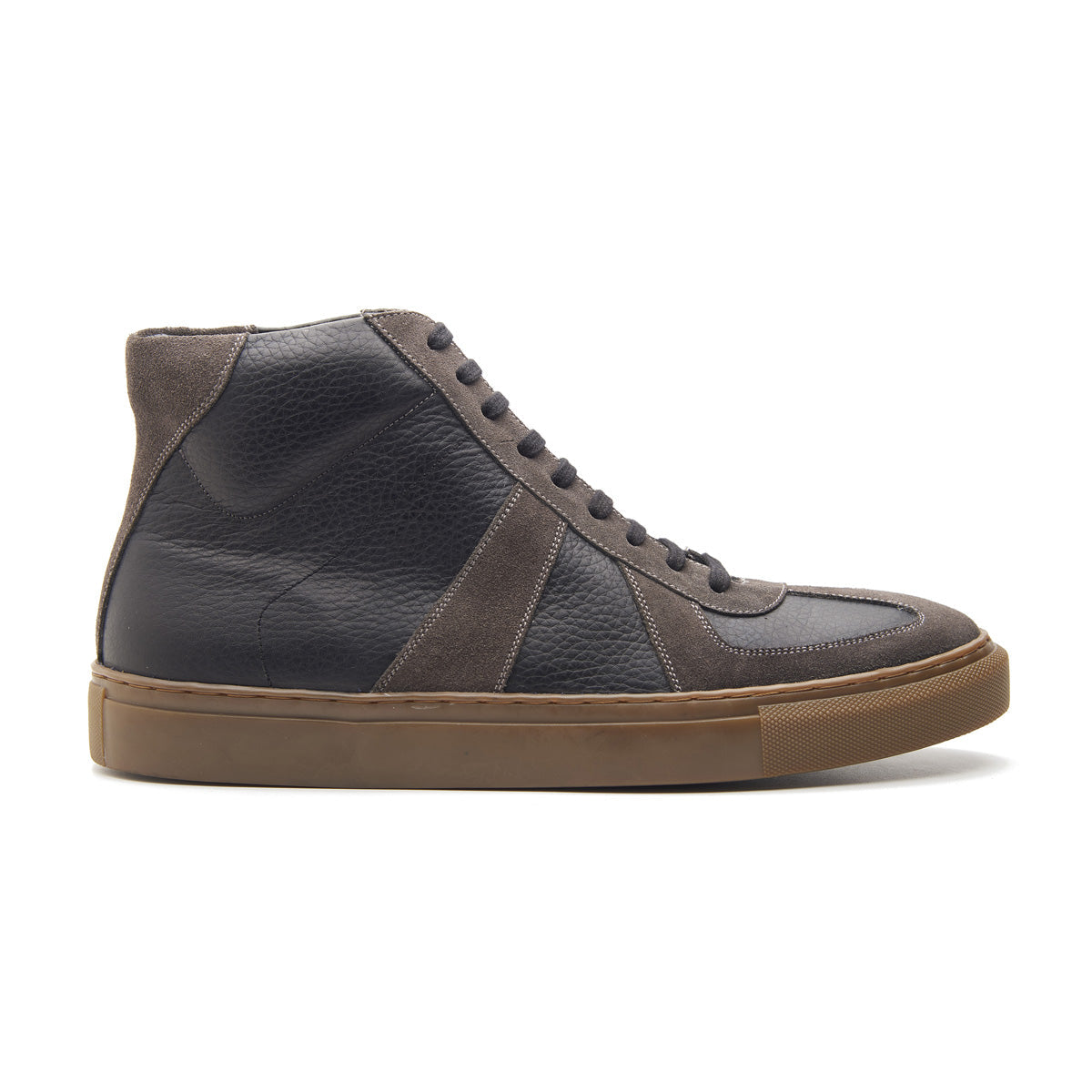 Martin, German Army Trainer - Black Milled & Graphite Suede | Smart Ca